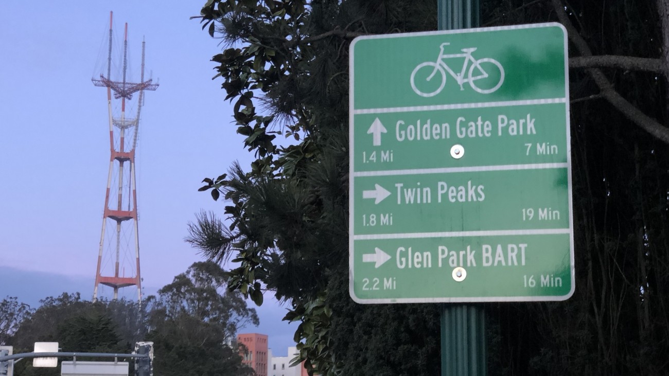 New Bike Wayfinding Signs Installed Throughout The City | SFCTA